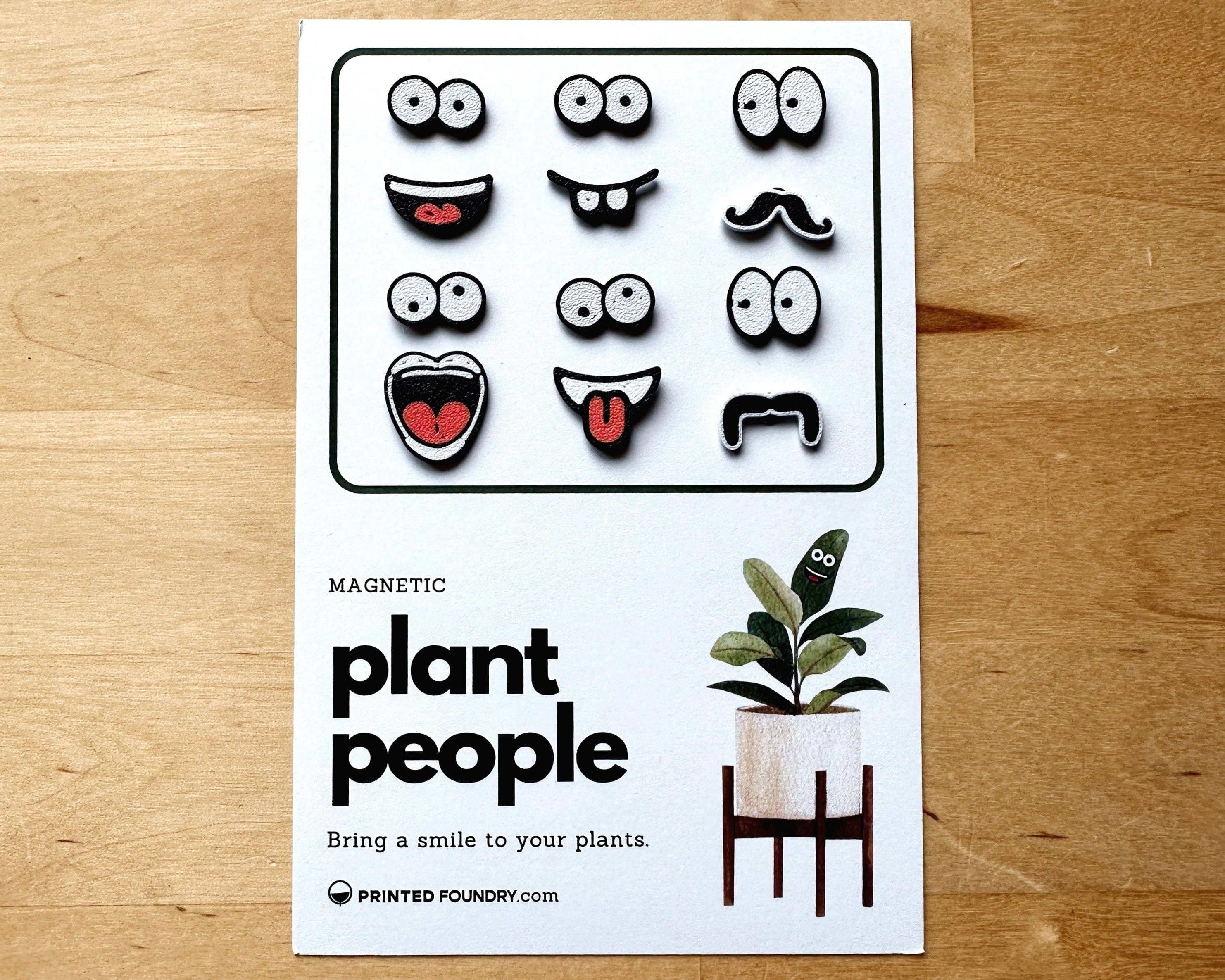 Plant People - Magnetic faces for your plants | 6 faces | The Plant Supply